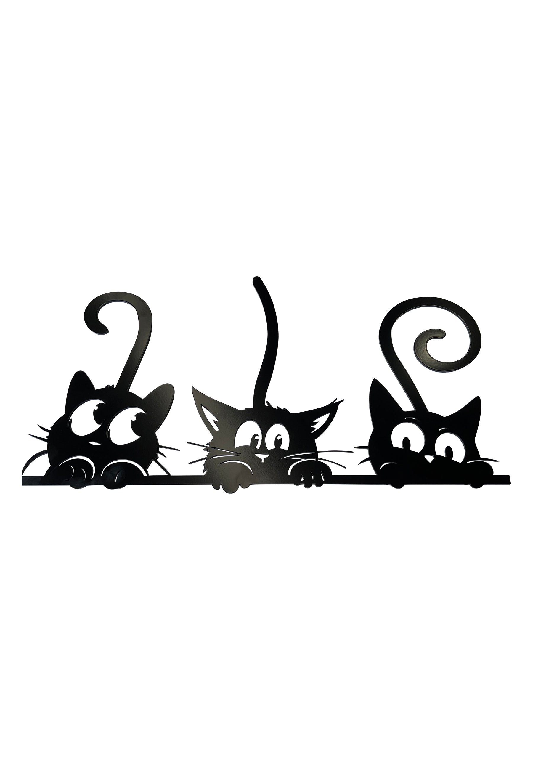 Horizontal Cat Wall Art Collection – Metal Cats